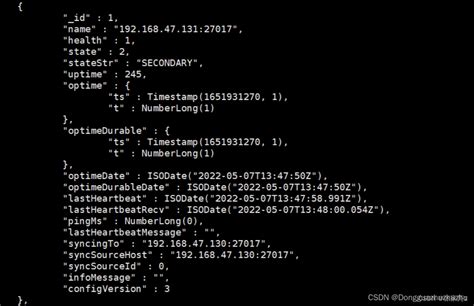 Mongodb副本集群 Csdn博客