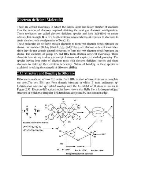 Electron Deficient Molecules Pdf Chemical Bond Molecular Orbital