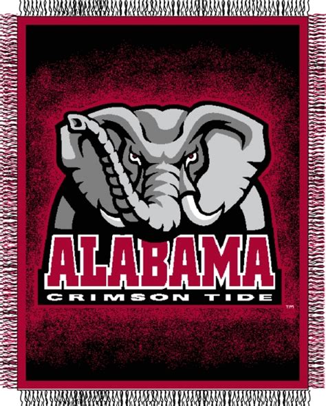 Alabama Crimson Tide Ncaa College Focus 48 X 60 Triple Woven