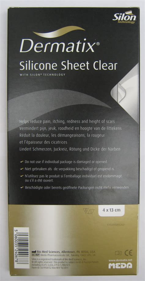 Plaster silikonowy Dermatix Clear 4x13cm