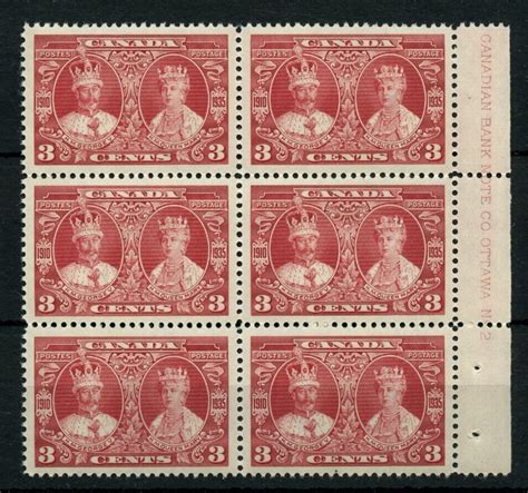 213 Plate Block 2 Ur Of Six Stamps Vf Mnh Cat 90 Jubilee Issue