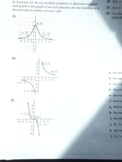 Solved 45 X In Exercises 33 36 Use Possible Symmetry To