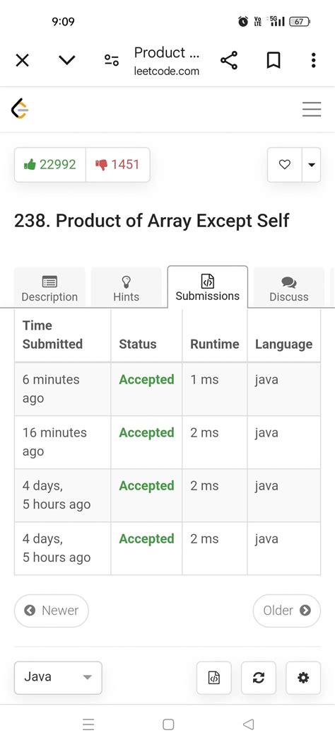 padma sree baskar on linkedin 🚀 problem solved product of array