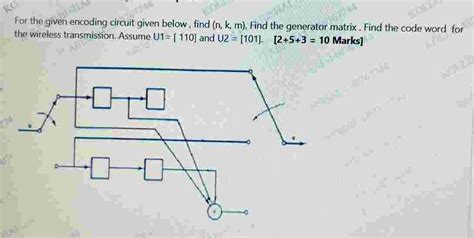 solved for the given encoding circuit given below find n