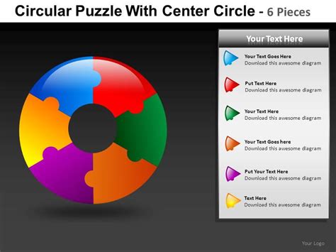 Circular Puzzle With Powerpoint Presentation Slide Db Presentation PowerPoint Images