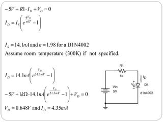 Single Diode Circuits PPTX Consumer Electronics Technology Computing