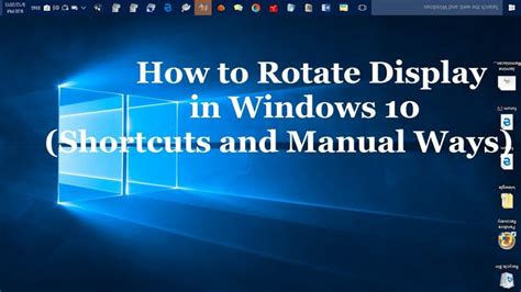 How To Rotate Screen In Windows 10
