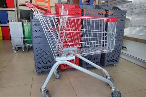 Метална количка за пазаруване 100литра с детска седалка Търговско и ресторантьорско обор