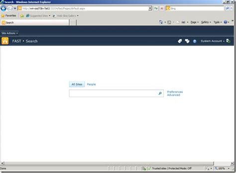 a static state branding sharepoint 2010 search