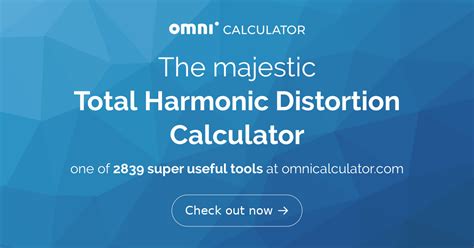 Total Harmonic Distortion Calculator