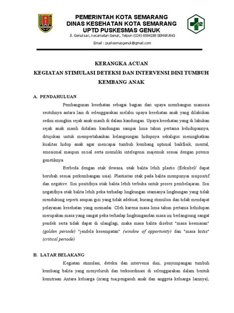 Kak Sdidtk Posyandu Pdf