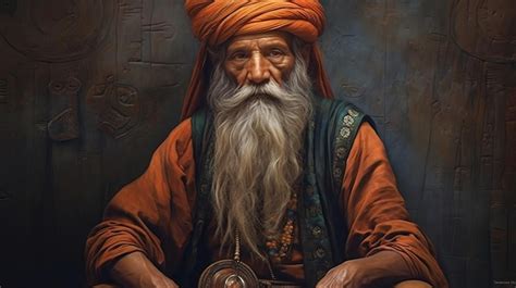 Premium Ai Image A Wise Old Oriental Man