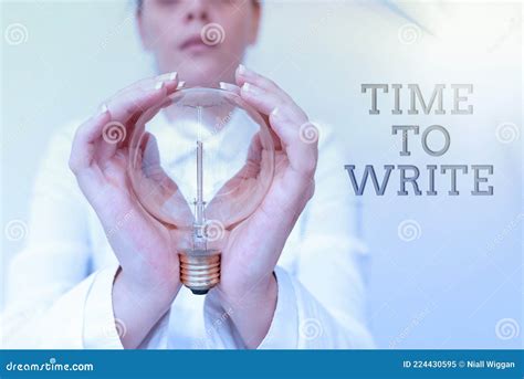 Conceptual Display Time To Write Business Showcase To Record Something Or To Express An Idea In