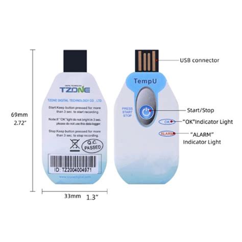 Disposable Data Logger Temperature USB Spama Medical