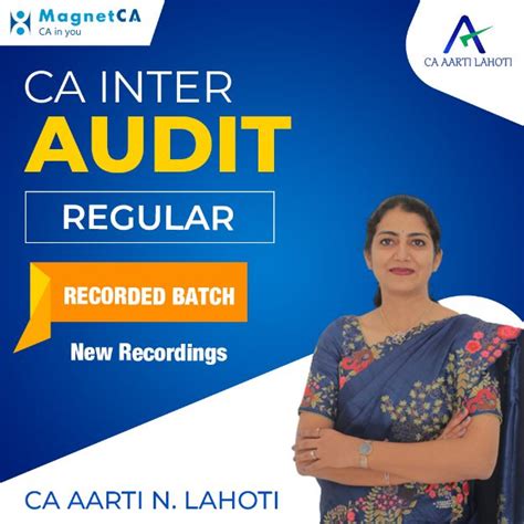 Aartilahoti Ca Inter Audit Regular Recorded Batch By Ca Aarti Lahoti