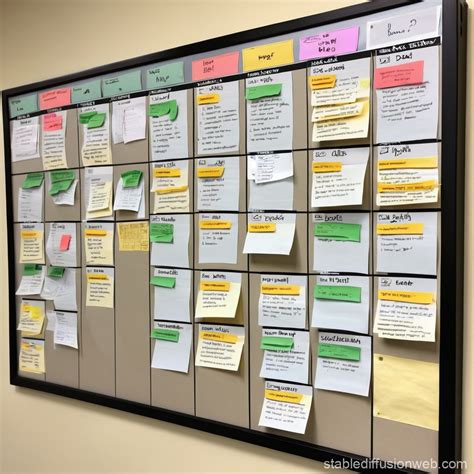 Visualize Kanban Board Tasks Stable Diffusion Online