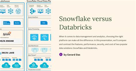 Snowflake Versus Databricks