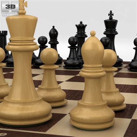 클래식 체스 세트 3d 모델 59 3ds C4d Fbx Lwo Ma Obj Max Free3d