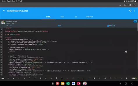 Priyanshu Chauhan On Linkedin Finally I Have Made Temperature Convertor Using Html
