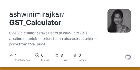 GitHub Ashwinimirajkar GST Calculator GST Calculator Allows Users To Calculate GST Applied On