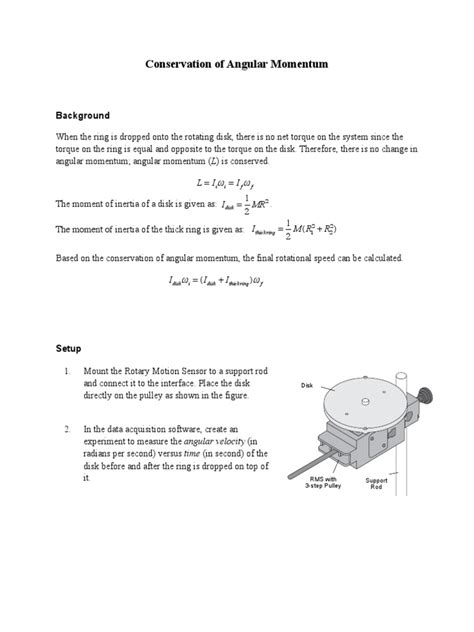 Angular Momentum Conservation Rotation Around A Fixed Axis Angular Momentum