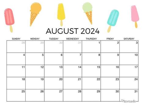 Free Printable Homemade Calendar Template For Easy Planning
