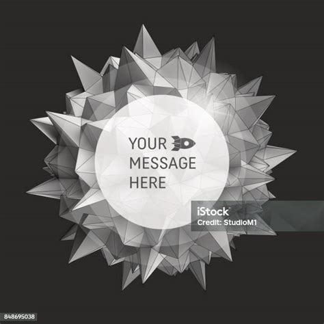 3 차원 벡터 그림입니다 텍스트에 대 한 장소를 가진 추상적인 배경입니다 벡터 배경입니다 0명에 대한 스톡 벡터 아트 및 기타 이미지 Istock