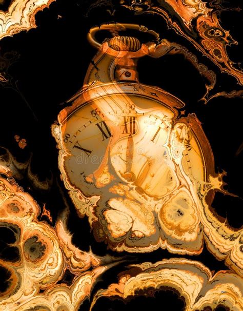 Fractal Time Series On Black Background Stock Illustration Illustration Of Effect Design