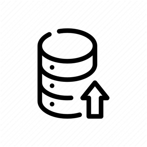 upload database up arrow servers uploading icon download on