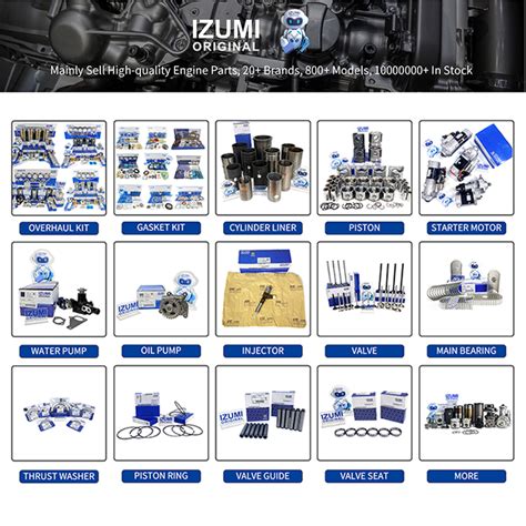Izumi Original 1kd 2kd Overhaul Kit Diesel Engine Overhauling Rebuild Repair Spare Parts For