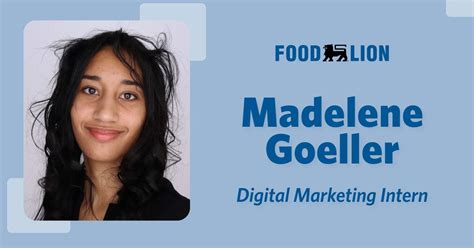 We Are Excited To Introduce Madalene Goeller Food Lions Digital Marketing Intern As A Rising
