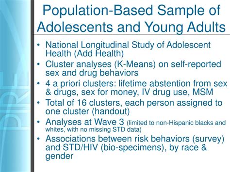 Ppt Do Sex And Drug Behavior Patterns Account For Hivstd Racial Disparities Powerpoint