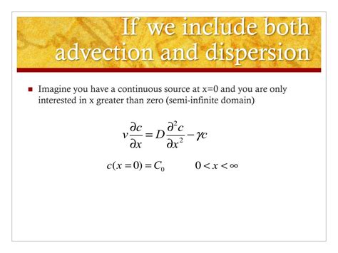 Ppt The Advection Dispersion Equation Powerpoint Presentation Free Download Id 2230291