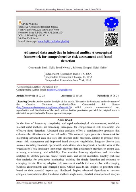 Pdf ` Advanced Data Analytics In Internal Audits A Conceptual