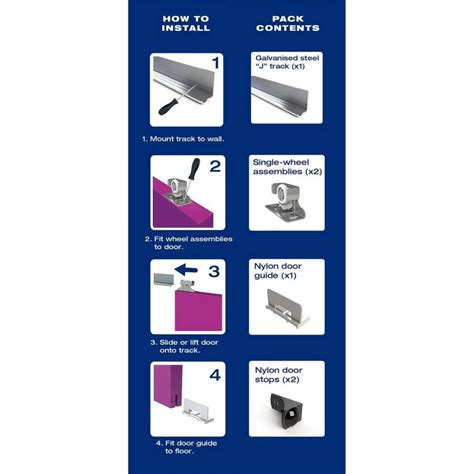 Cowdroy Sliding Door Track Installation Instructions At William Fetters