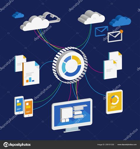 Big Data Analytics Ecosystem Stock Vector By ©kapralcev 255151330