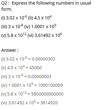 NCERT Solutions For Class 8 Maths Chapter 12 Exponents And Powers Ex 12