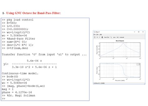 Solved Using GNU Octave For Band Pass Filter Pkg Load Chegg