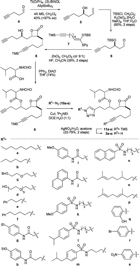 Scheme 1 Synthesis Of B Lactone 9 And Lipstatin Analogues 3 Download