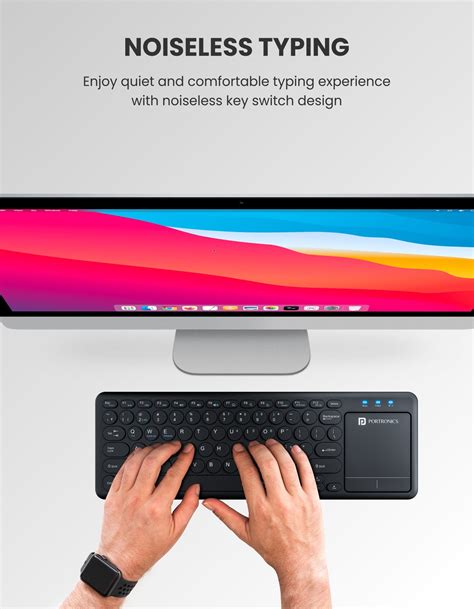 Portronics Bubble Pro Wireless Keyboard With Touchpad