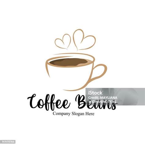 갈색 컬러 벡터 일러스트레이션의 커피 콩 음료 로고 디자인 0명에 대한 스톡 벡터 아트 및 기타 이미지 0명 Robusta