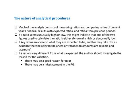Solution Analytical Procedures Studypool