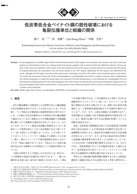 Pdf Relationship Between The Effective Grain Size Of Brittle Crack