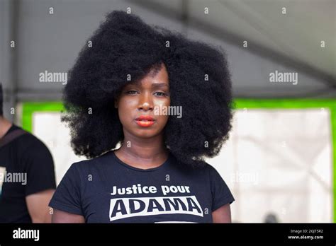 Assa Traore During The Fete De Lhumanite 2021 In Paris France On