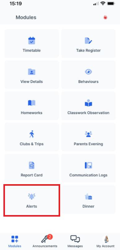 how to use alerts in the new teacher app bromcom documentation centre
