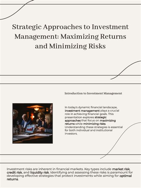 Slidesgo Strategic Approaches To Investment Management Maximizing