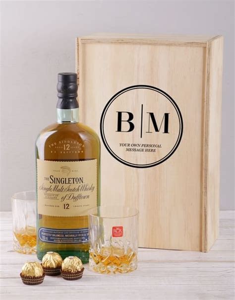 Personalised Singleton Whisky T Set Hamperlicious