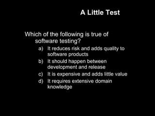 Introduction To ISTQB ISEB Certifications PPT