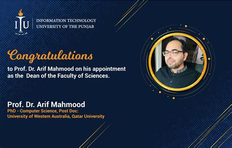 Arif Mahmood On Linkedin Thank You Vc Itu Adnan Noor Mian And Registrar Itu Adeel Asghar For My