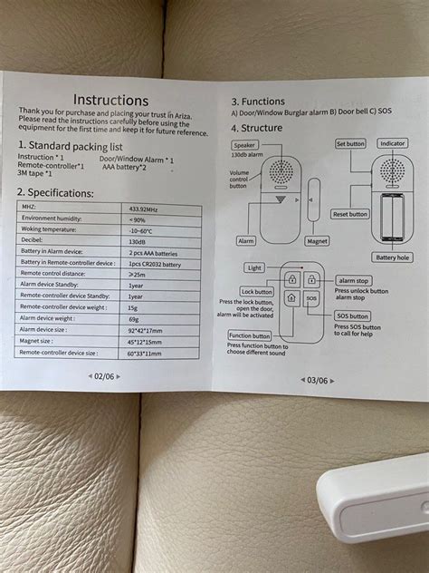 Brand New Alarm For Windows And Doors With Remote Control 傢俬＆家居 保安及門鎖